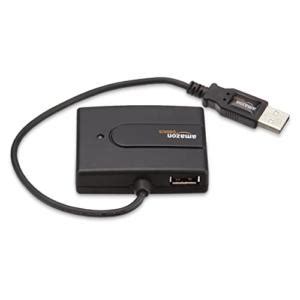 AmazonBasics 4 Port USB To USB 3 0 Hub With 5V 2 5A Power Adapter AmazonBasics 4 Port USB To
