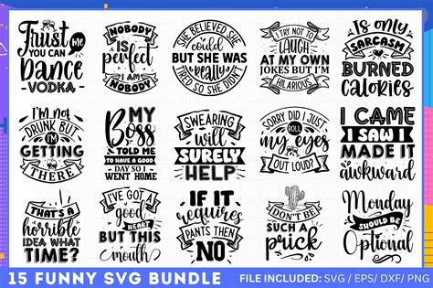 Funny Svg Bundle Graphic By Cut File · Creative Fabrica