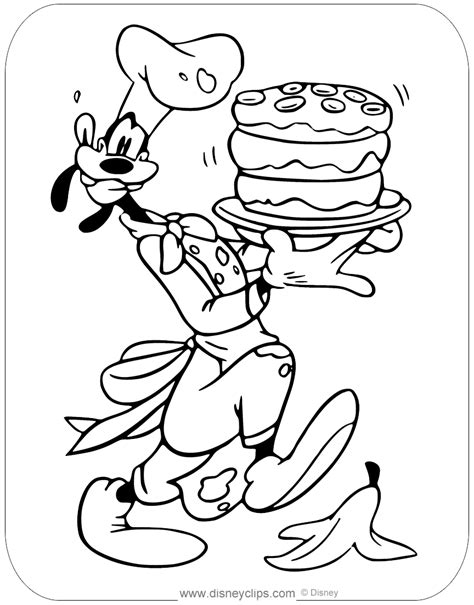 Goofy Coloring Pages
