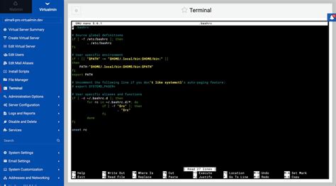 Virtualmin Open Source Web Hosting Control Panel