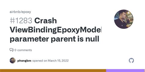 crash viewbindingepoxymodelwithholder createnewholder parameter