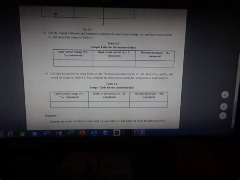 Solved In This Lab We Focus On The Thevenin S Theorem And Chegg Com