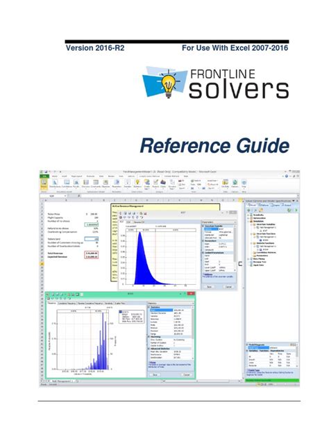 Frontline Solvers Reference Guide Pdf Mathematical Optimization Tab Gui