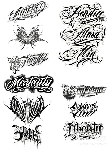 Different Types Of Tattoo Fonts