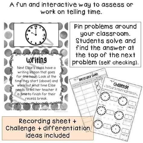 Telling The Time Investigation Analog Clock Word Problems Year 3