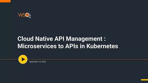 cloud native api management microservices to apis in kubernetes ppt
