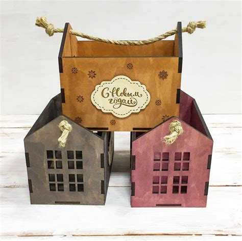 Коробка для подарунків Будиночок 200х135х170мм продаж ціна у Івано Франківську Подарункові