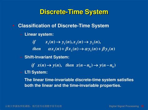 Ppt Chapter 2 Discrete Time Signals And Systems In The Time Domain