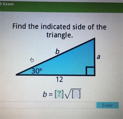 NEED HELP ASAP Find The Indicated Side Of The Trinagle