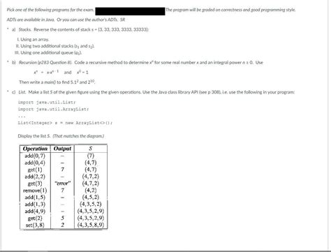 solved pick one of the following programs for the exam the