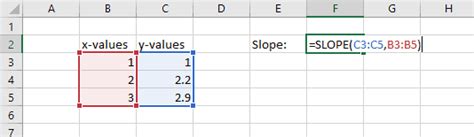 Calculate Slope In Excel EngineerExcel