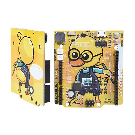 RGBDuino UNO V Geek Duck Development Board ATmega P CH C Micro USB Vs UNO R For