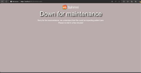 bahmni openmrs is not working bahmni openmrs talk