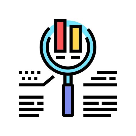 Chart Research Color Icon Vector Illustration 10247139 Vector Art At