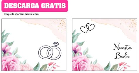 Etiquetas De Boda Para Imprimir Etiquetas Para Imprimir