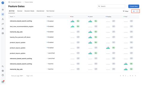💥 Cross Environment Feature Gates View Statsig Product Updates