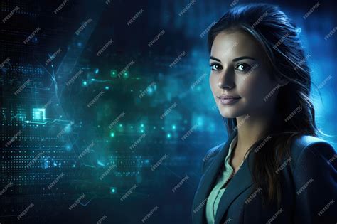 Premium Ai Image Portrait Of A Programmer In The Modern Computer World