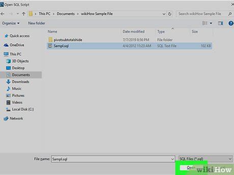 Cómo abrir un archivo SQL en Windows y macOS
