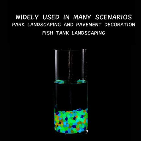 Badu Bg 300 500 бр Външна градинска декорация Камъчета светещи в тъмното Декоративни камъчета