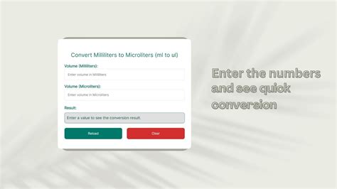 Milliliters To Microliters Ml To Ul Accurate Converter