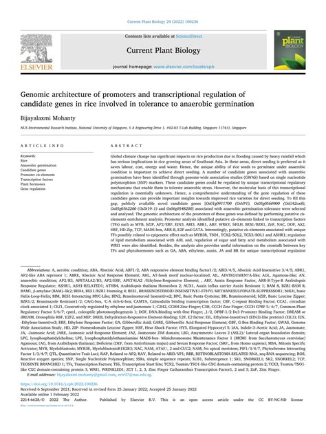Pdf Genomic Architecture Of Promoters And Transcriptional Regulation Of Candidate Genes In