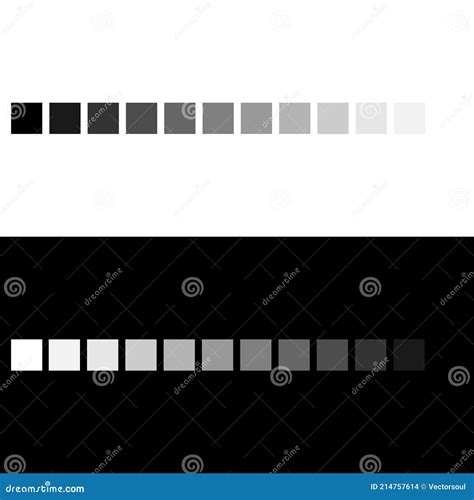Grey Color Palette Fading Into Transparency Greyscale Color Spectrum