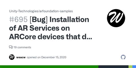 Bug Installation Of AR Services On ARCore Devices That Do Not Support ARCore Results In A
