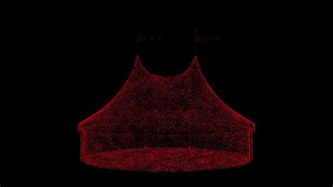 Premium Photo 3d Circus Tent With Flags On Black Background Object