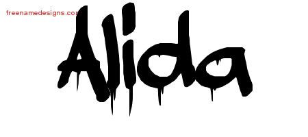 Graffiti Name Tattoo Designs Alida Free Lettering Free Name Designs
