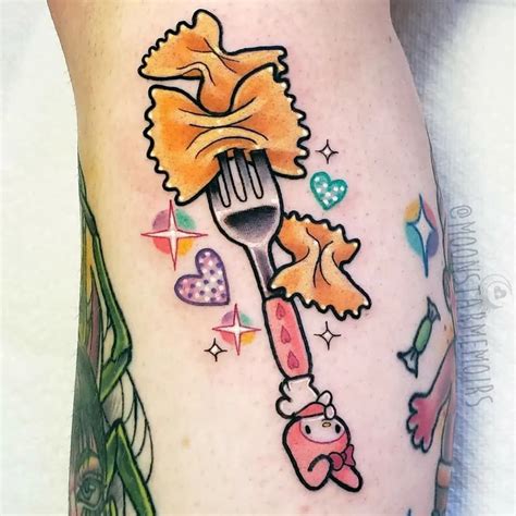 28 Creative Fork Tattoo Ideas That Celebrate Your Love For Food
