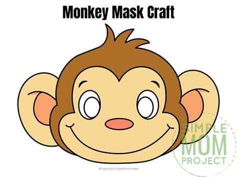 Free Printable Monkey Mask Template