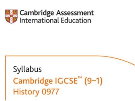 2025 Cambridge Igcse History Paper 4 Alternative To Coursework