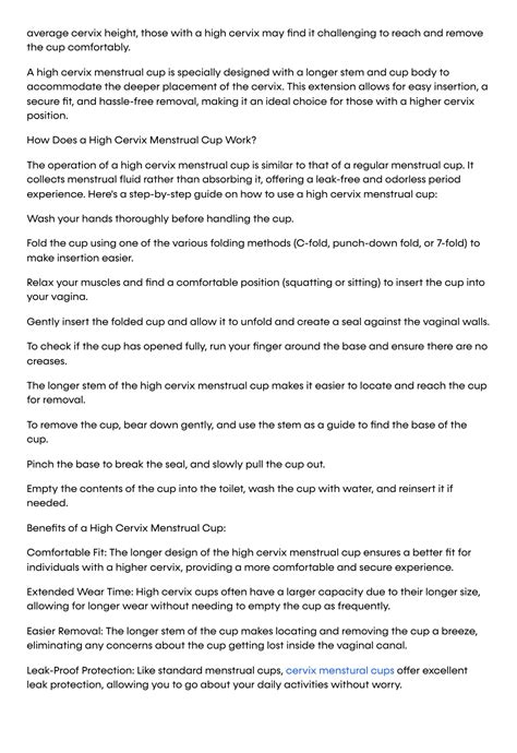 PPT Reaching New Comforts The High Cervix Menstrual Cup Explained PowerPoint Presentation