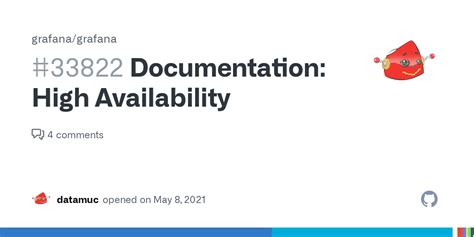documentation high availability · issue 33822 · grafana grafana · github