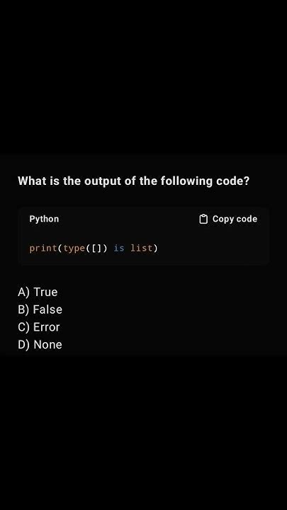 Python Coding Challenge Part 27 What Is The Output Of The Following