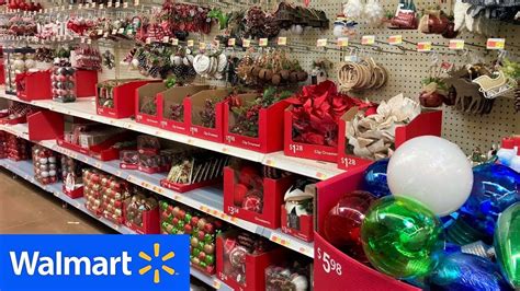 Walmart Christmas Decorations Christmas Decor Ornaments Shop With Me