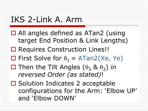 Ppt Intuitive Kinematics Converting Between Forward And Reverse Definitions Of Space