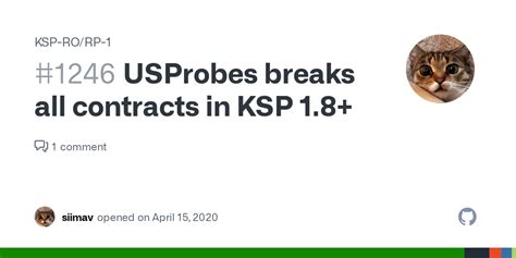 usprobes breaks all contracts in ksp 1 8 · issue 1246 · ksp ro rp 1