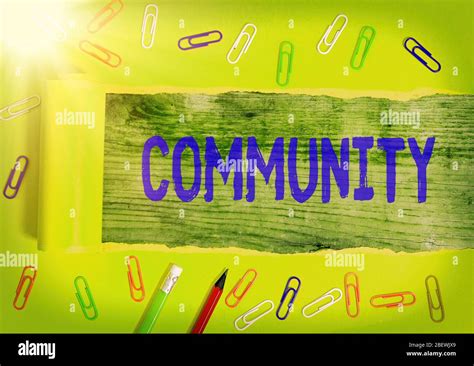 Writing Note Showing Community Business Concept For Group Of Showing