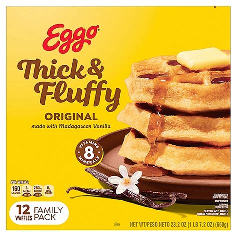 Eggo Thick And Fluffy Frozen Waffles Frozen Breakfast Original 23