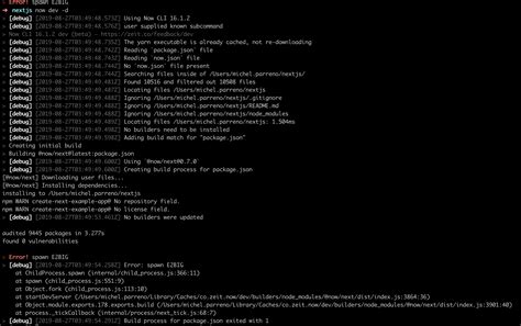 Now Dev Return Spawn E2big · Issue 2878 · Vercelvercel · Github