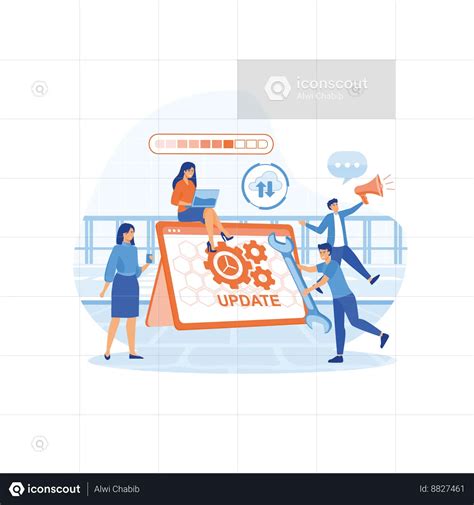 Upgrading Operating System Illustration Free Download Design And Development Illustrations