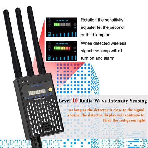 Three Antennas Professional Radio Frequency Detection Device Gsm Gps Rf