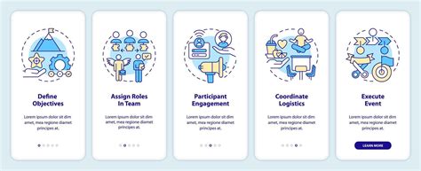 How To Organize Hackathon Onboarding Mobile App Screen Walkthrough Steps Editable Graphic