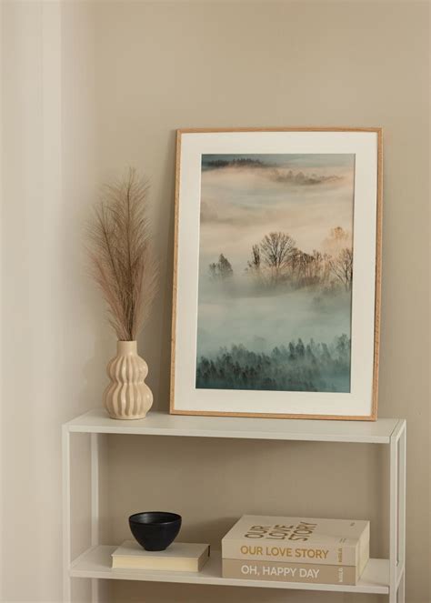 Buy Frame Narrow Oak 30x30 Cm Picture Mount White 20x20 Cm Here