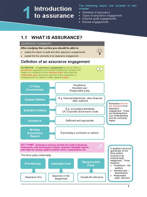 Audit And Assurance Notes Download Free Pdf Audit Financial Audit