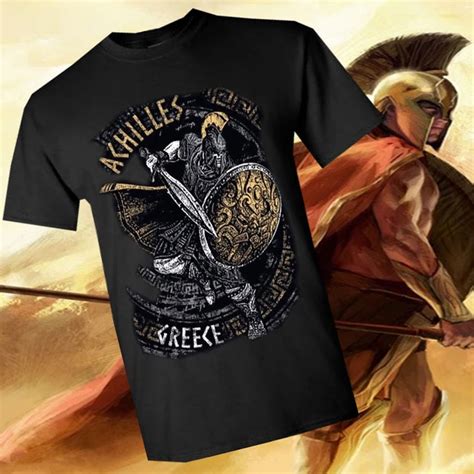 Greek Mythology Trojan War Ancient Greek Warrior Achilles T Shirt 100