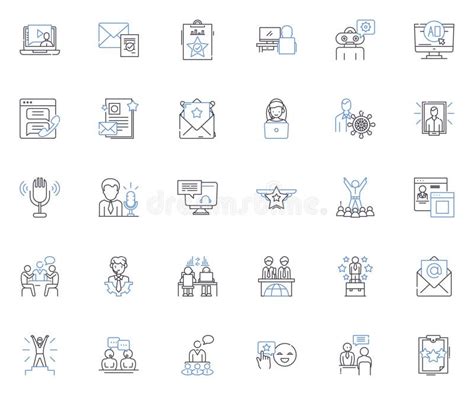 Update Line Icons Collection Refresh Upgrade Revise Renew Improve Modify Amend