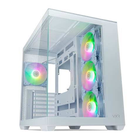 Tecware Vxr Evo Tg Atx Argb Gaming Pc Case Black White Shopee Malaysia
