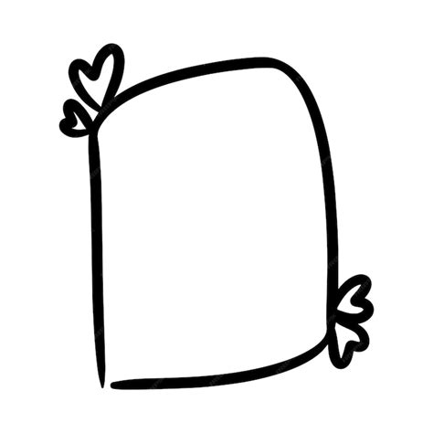 Premium Vector Heart Textbox Frame Border Abstract Outline Shape Icon